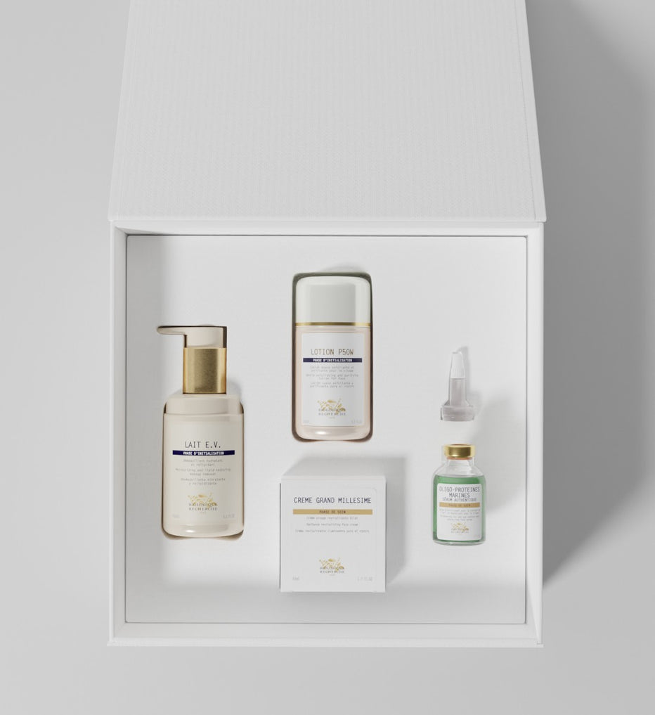 RADIANCE SET · LAIT E.V. , LOTION P50W, OLIGO-PROTÉINES MARINES & CRÈM ...